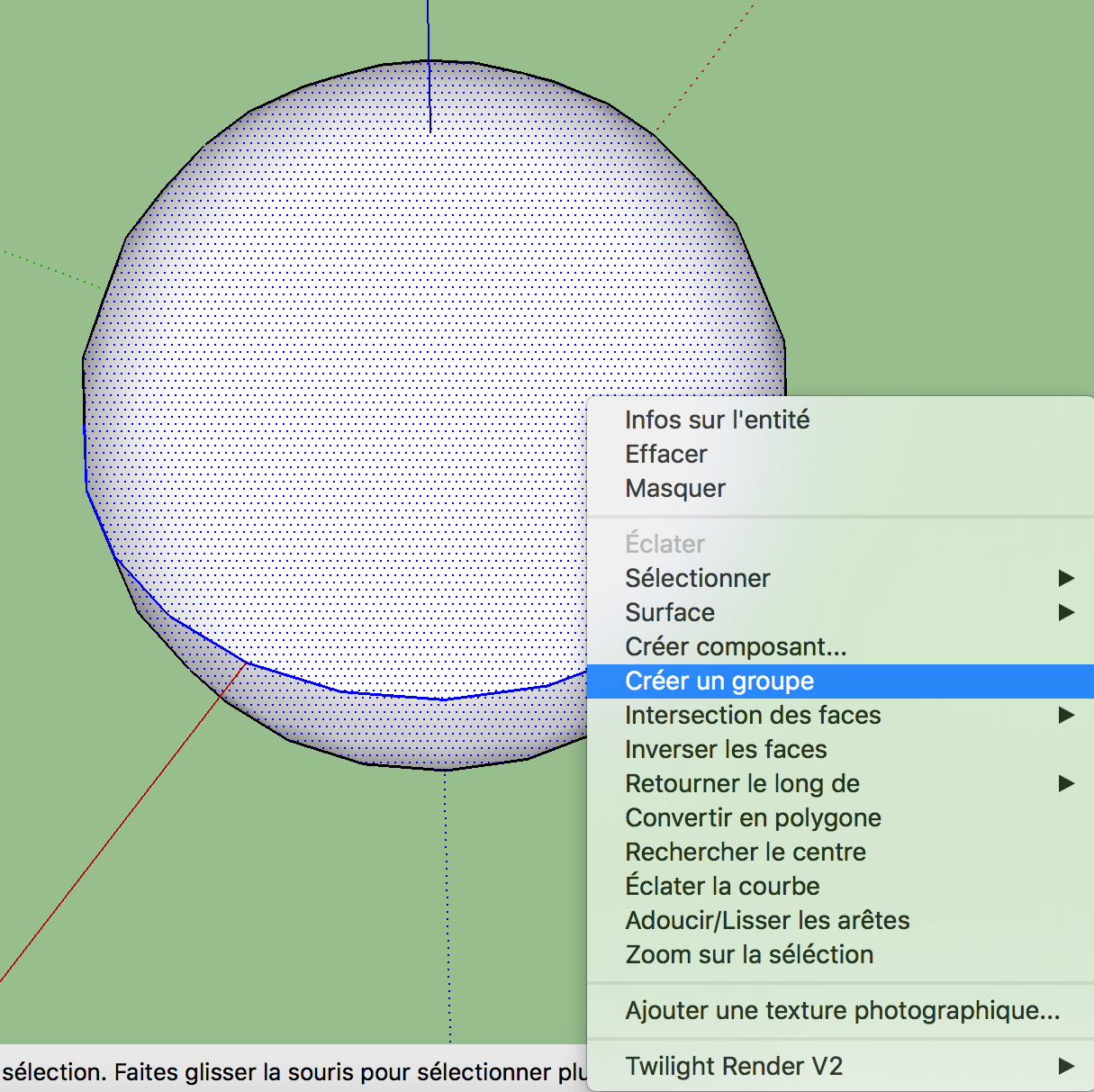 Comment faire une sphère sur Sketchup ? - Apprendre SketchUp